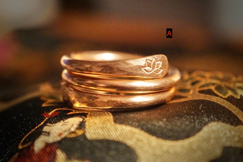 Personalized Copper Stamp Rings Custom Engraved Rings Men - Etsy