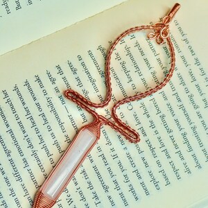 Rose Quartz Ankh Copper Wire Wrap Pendant Necklace - Etsy