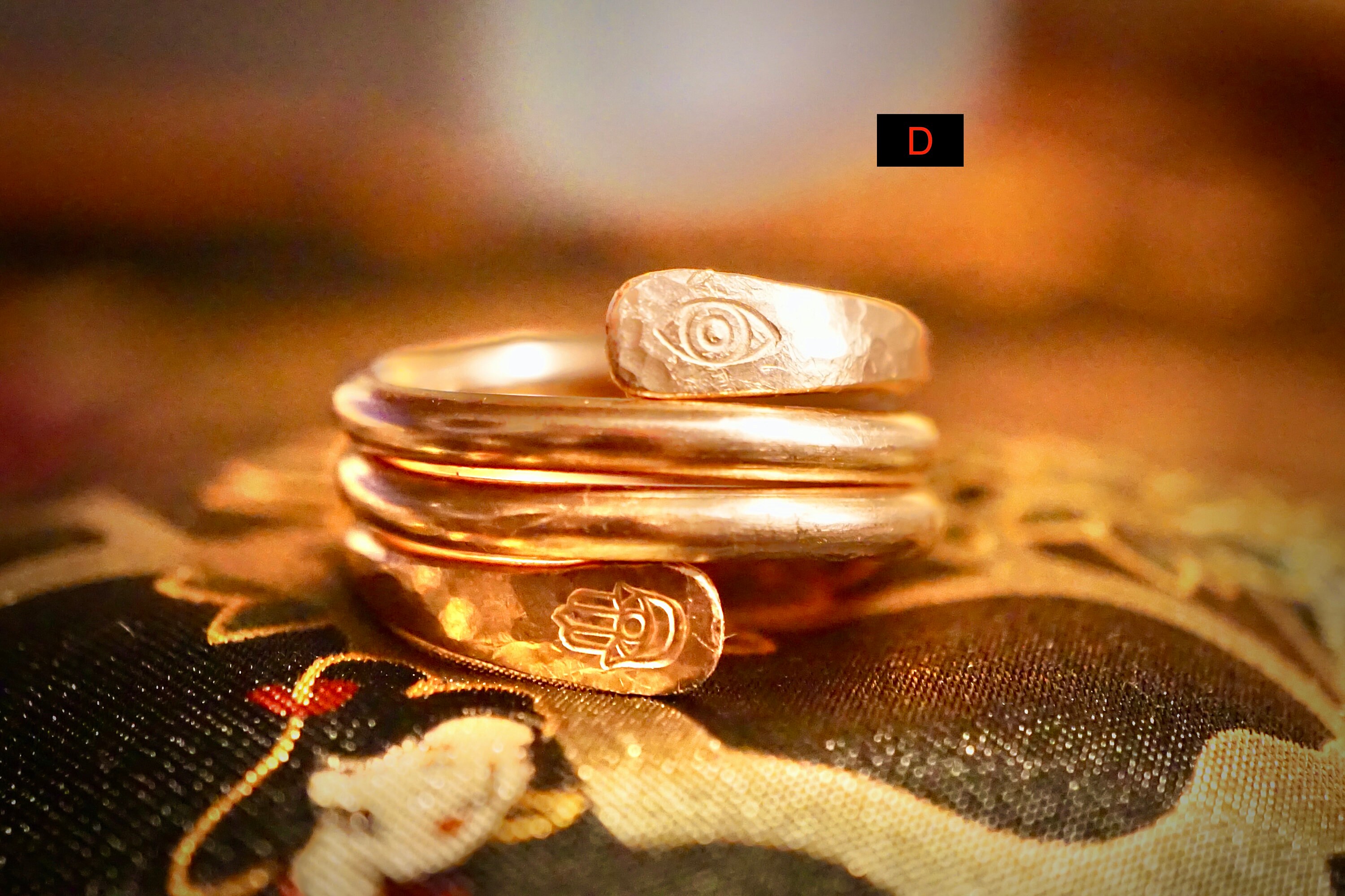 Personalized Copper Stamp Rings | Custom Engraved Rings | Pure Copper ...