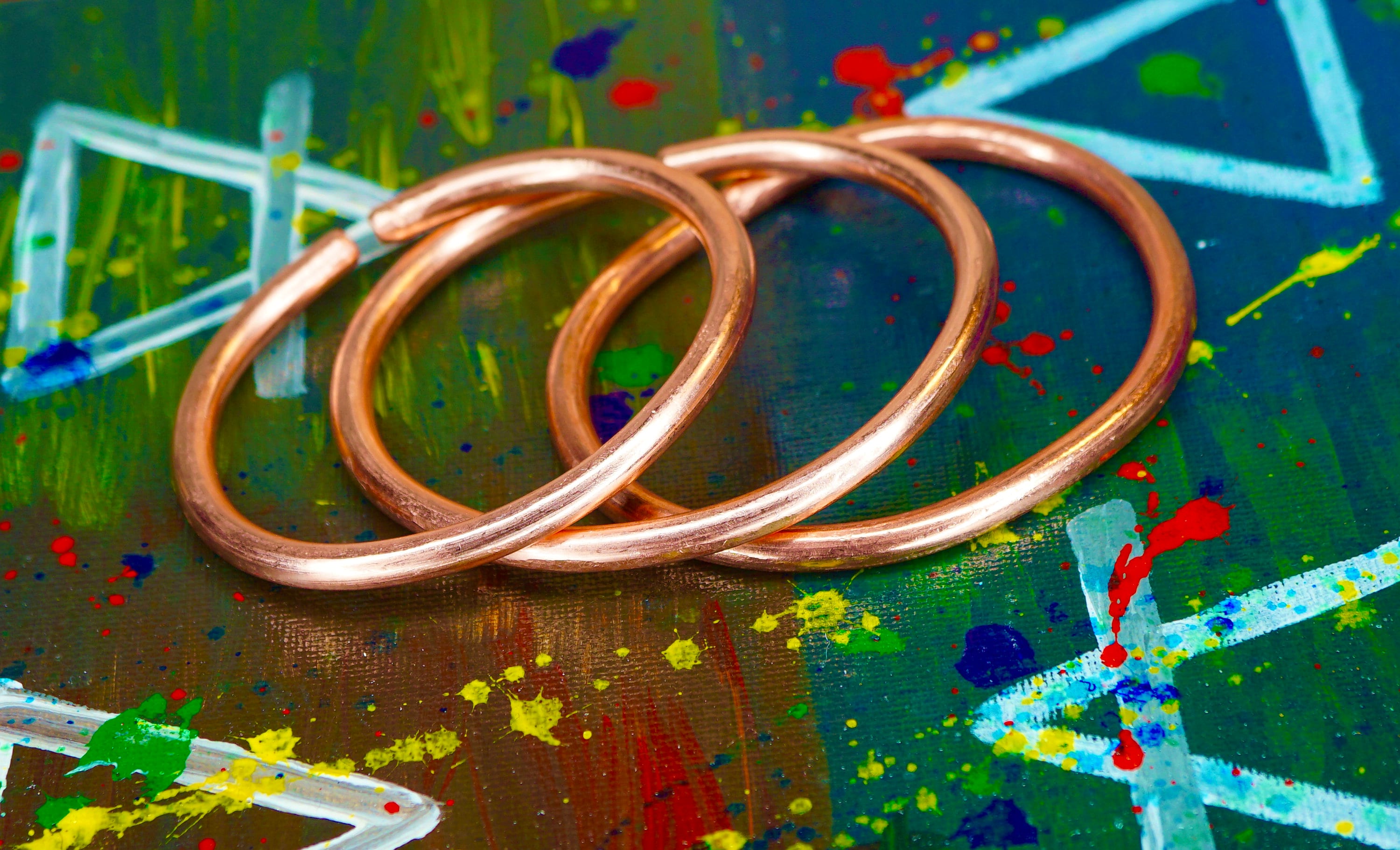 Thick XL Heavy Copper Bangle Pure Thick Copper Bracelet - Etsy