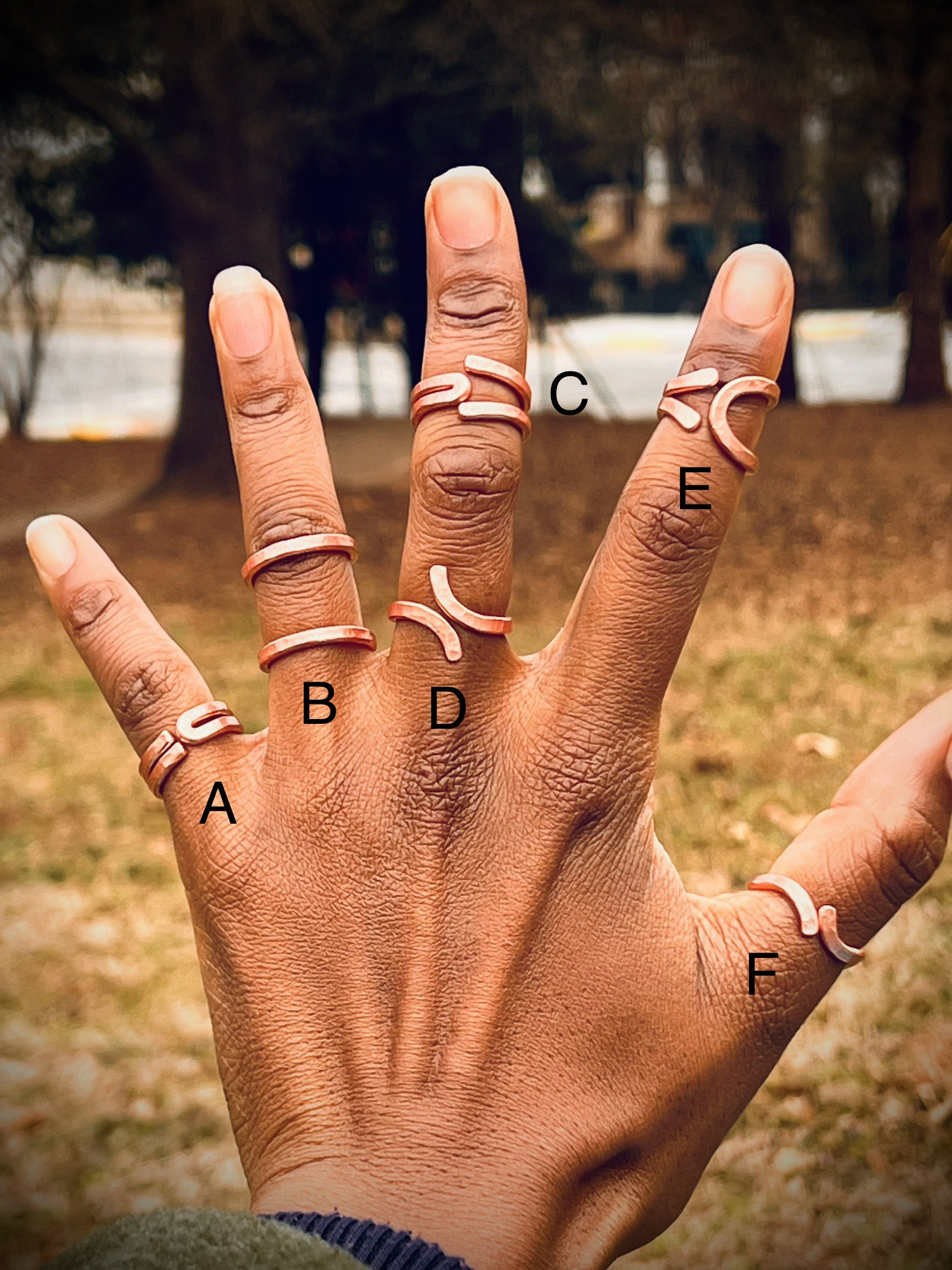 Textured Copper Band Rings Pure Copper Rings Arthritis - Etsy