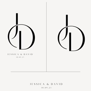 JD DJ WEDDING Logo Monogram - Etsy