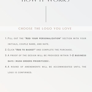 Modern Wedding Monogram, Chic Logo, Stylish Wedding Couple Logo ...