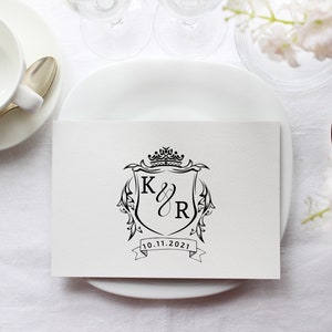 WEDDING Monogram LOGO, Crest MONOGRAM Svg , Wedding Crest Logo Design ...