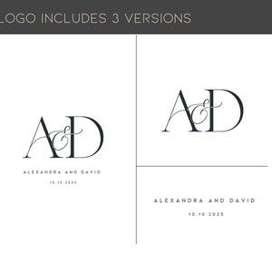 WEDDING LOGO Wedding MONOGRAM Digital Download - Etsy