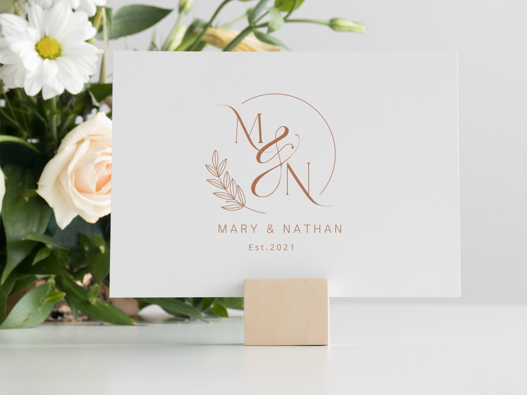 GOLD WEDDING LOGO, Gold Monogram Svg, Wedding Logo Gold, Logo Design ...