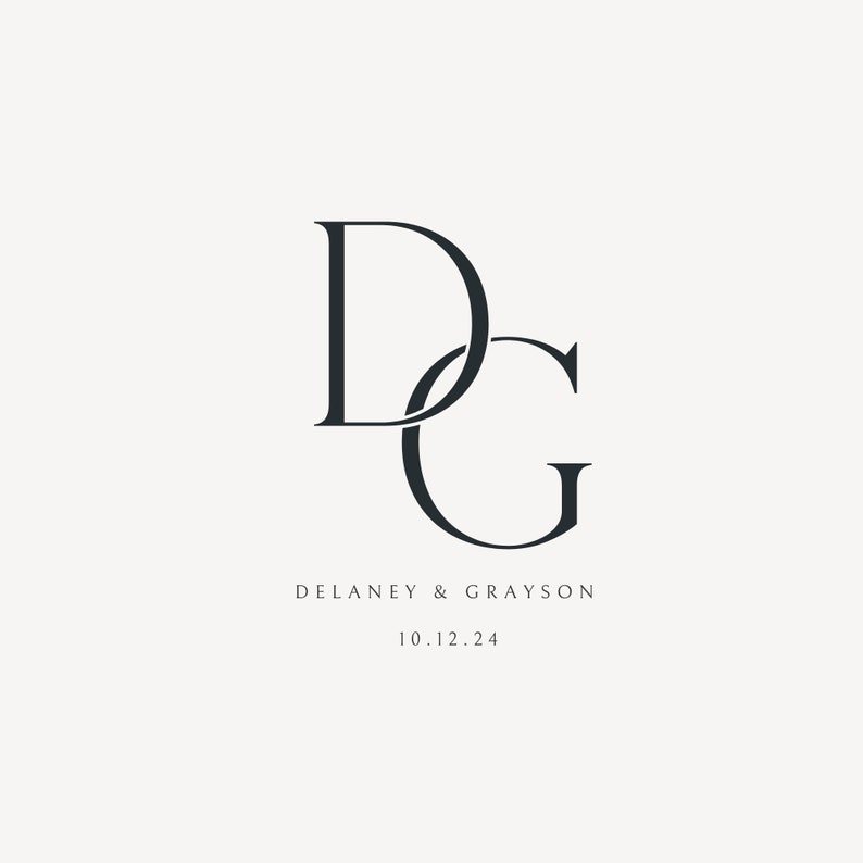 WEDDING LOGO Wedding Monogram Custom Wedding Logo Design - Etsy