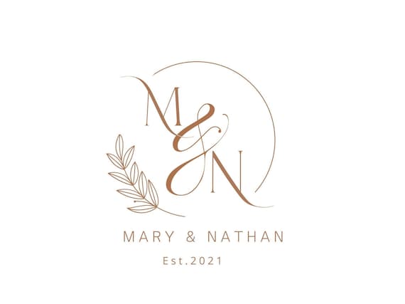 Custom Wedding Logo Design