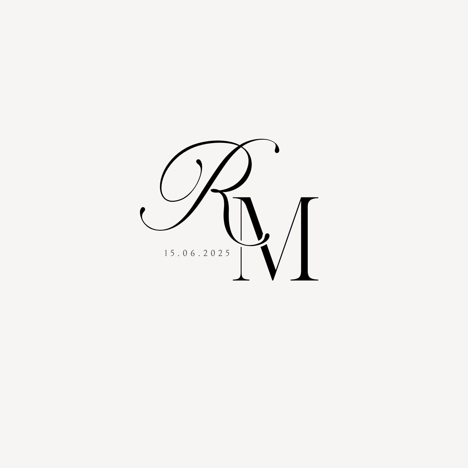 Modern Wedding Logo | Monogram | Elegant Wedding Couple Logo ...