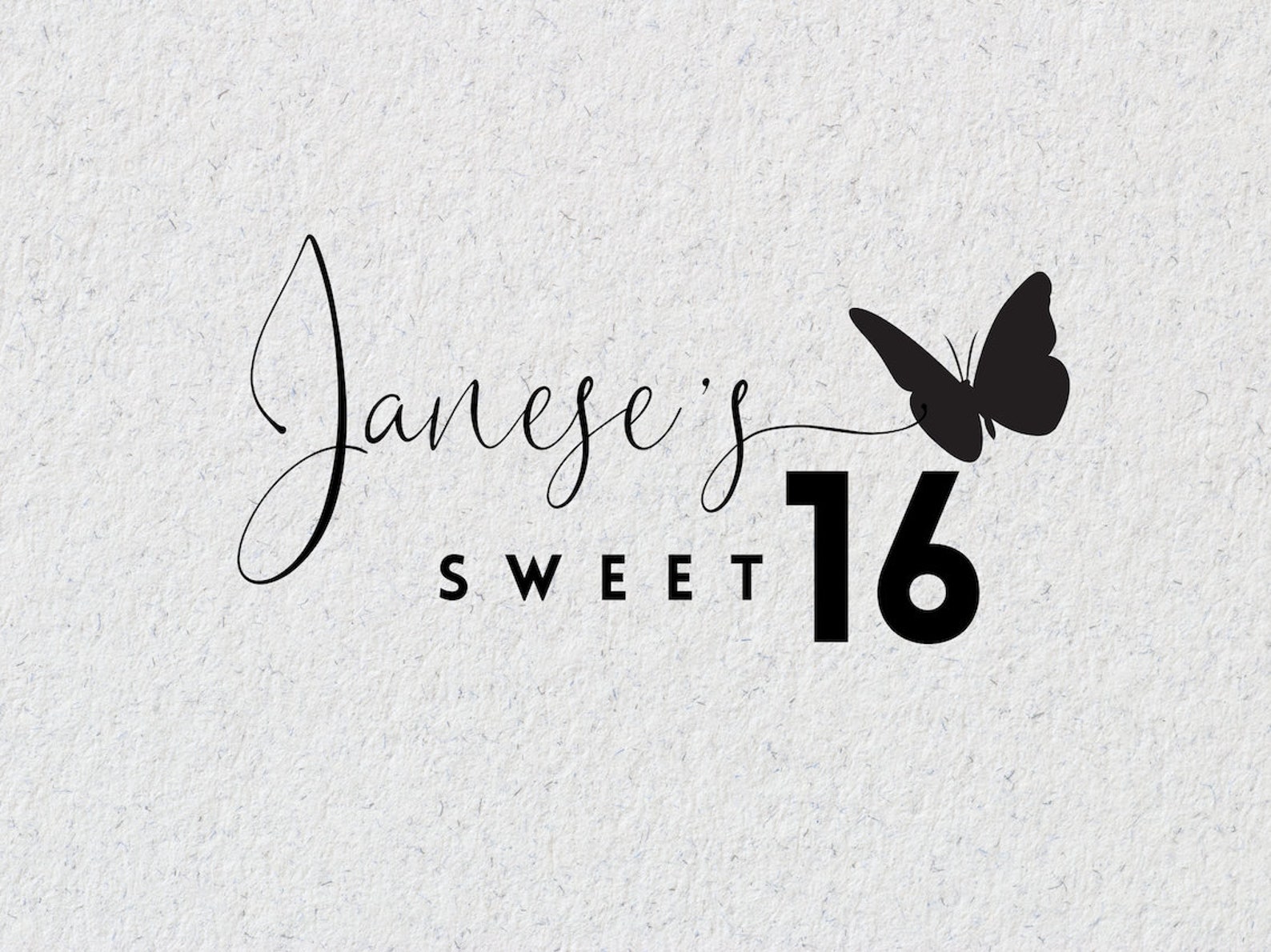 SWEET 16 Custom Svg LOGO Design With BUTTERFLY Sweet Sixteen Etsy SWEET 16 Custom Svg LOGO Design With BUTTERFLY Sweet Sixteen Etsy