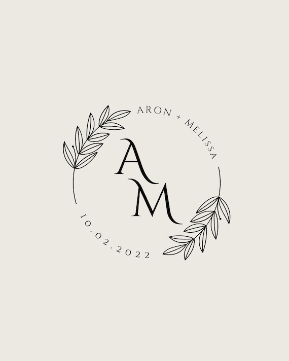 Custom Wedding Logo Design