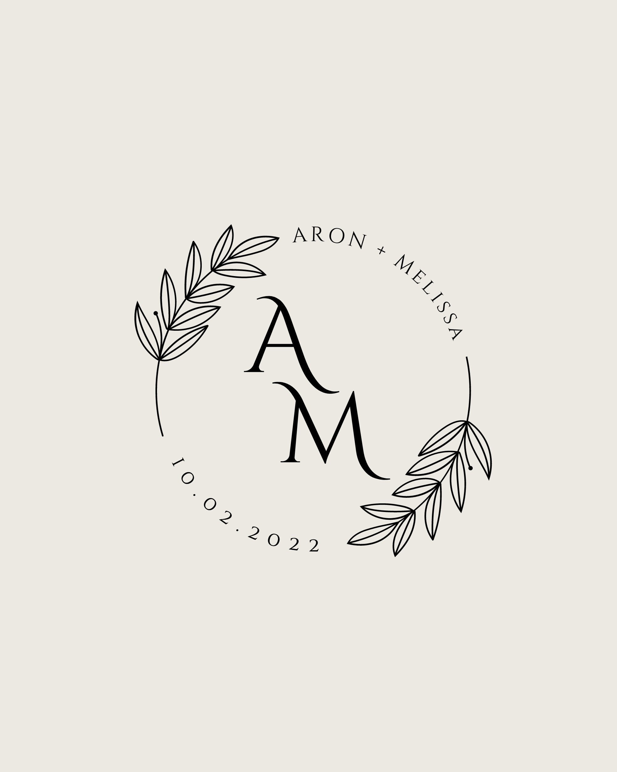 Modern WEDDING LOGO Design, Wedding Monogram, Luxury Wedding Logo ...