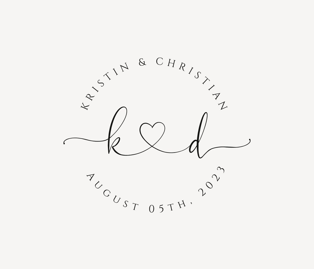 Wedding LOGO , Monogram Logo , Custom Logo Design DIGITAL Download ...