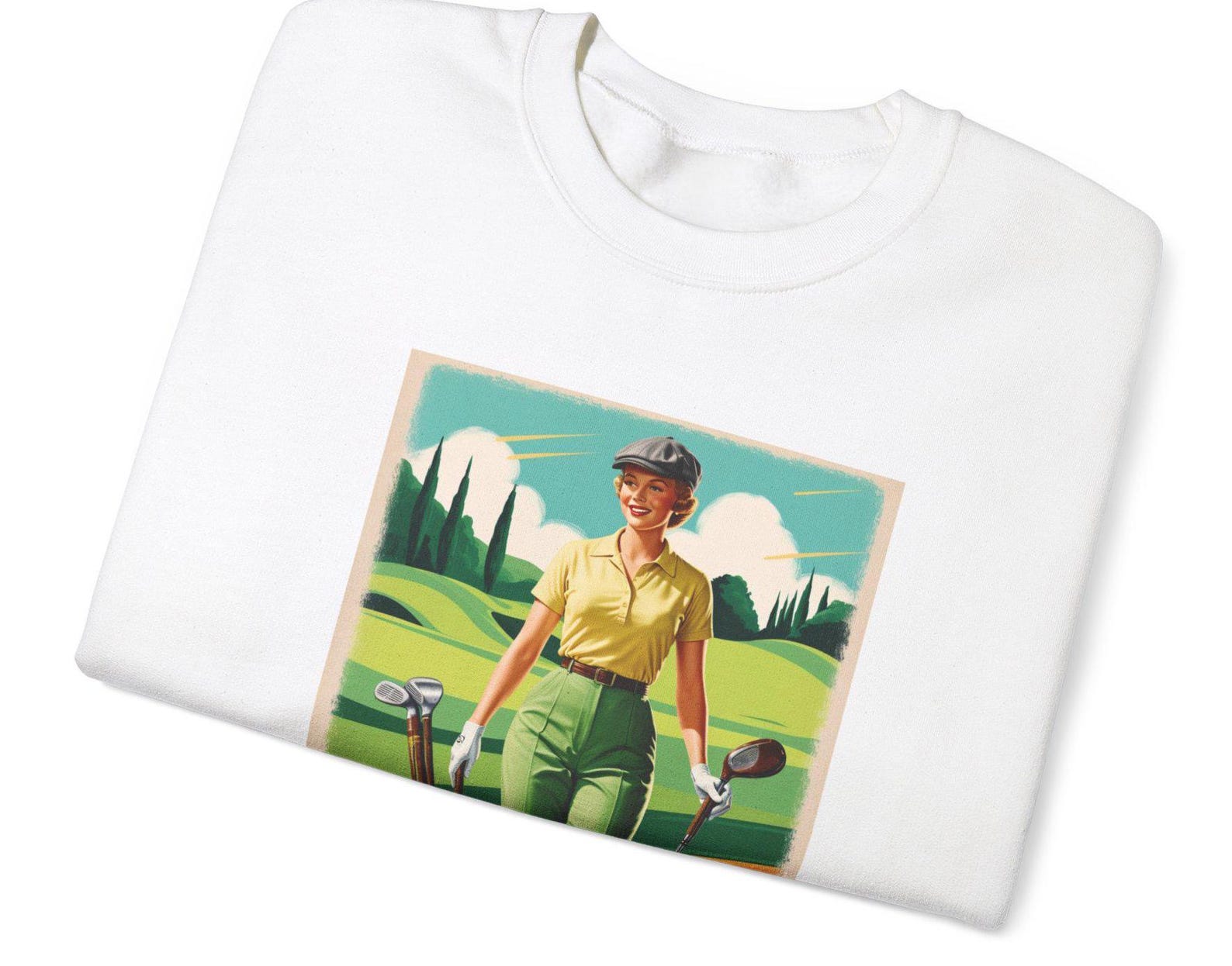 Retro Golf Sweatshirt, Golf Apparel for Women, Golf Outfit Women, Golf ...