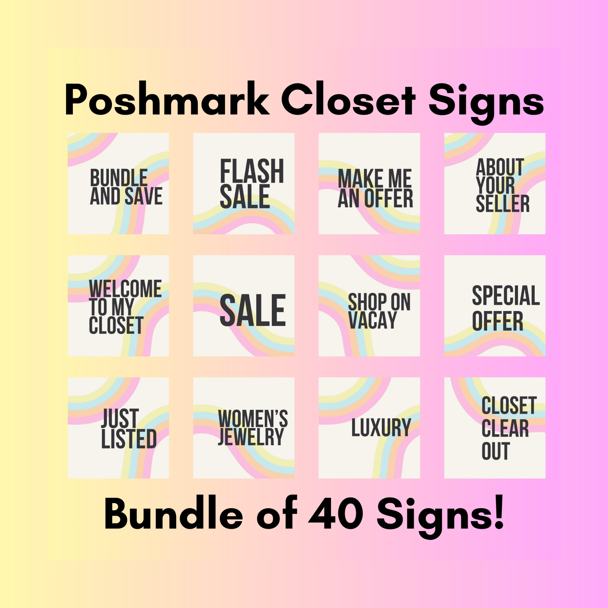 Poshmark Closet Signs, Poshmark Sellers, Poshmark, Poshmark Sales ...