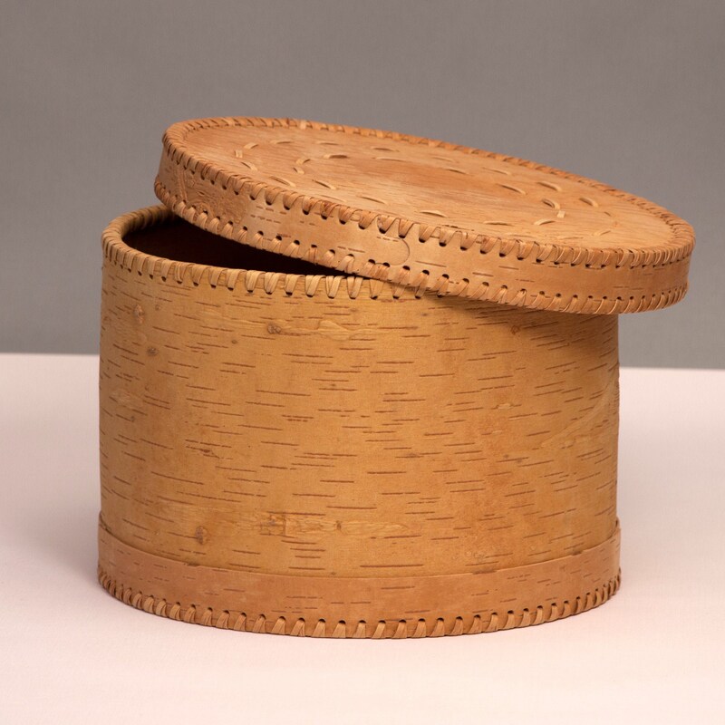 Birch Bark Basket - Etsy