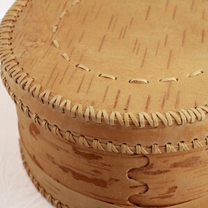 Round Birch Bark Bread Bin lenotschka - Etsy