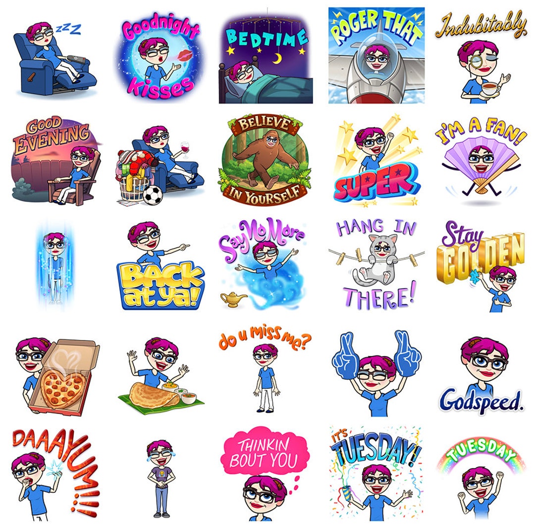 Custom Bitmoji Digital Planner Stickers - Etsy