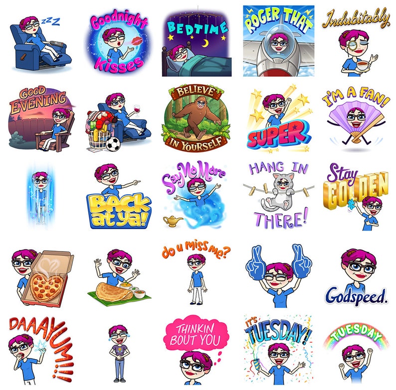 Custom Bitmoji Digital Planner Stickers - Etsy