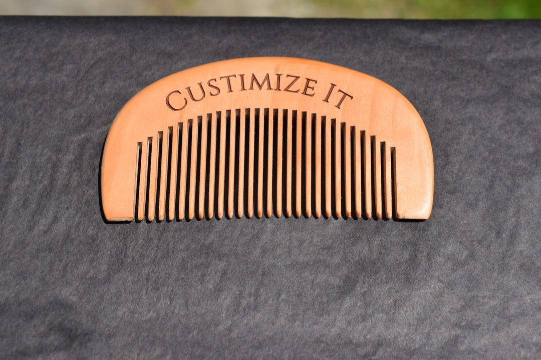 Custom Engraved Beard Combs, Thin Beard Comb - Etsy
