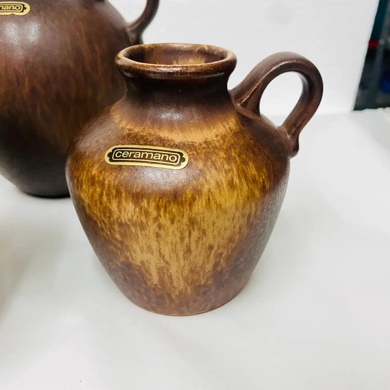 1970s Set of Four Mid-century Modern Ceramic German Jugs by Ceramano - Etsy