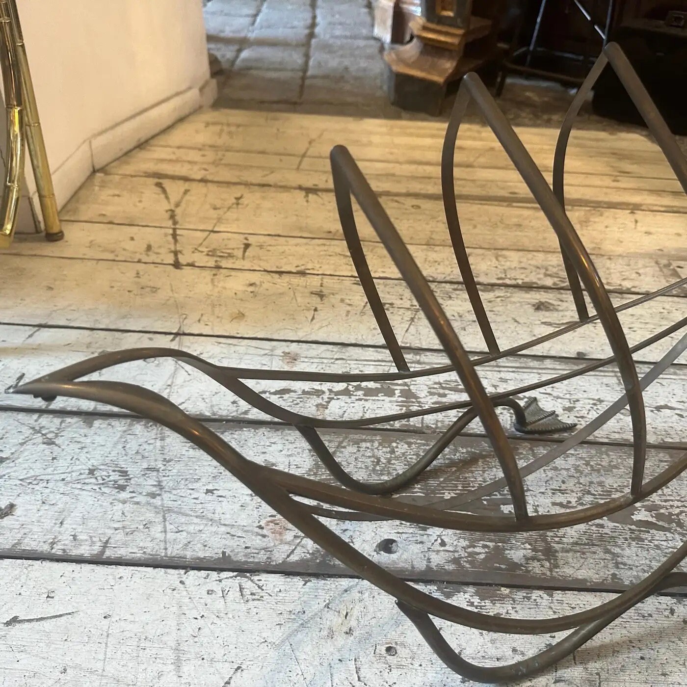 1960s Iconic Brass French Swan Magazine Rack by Mason Jansen - Etsy
