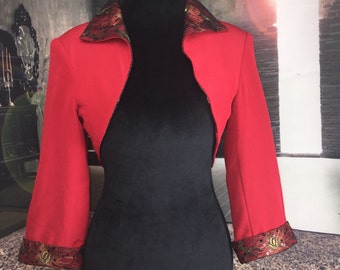Red bolero | Etsy