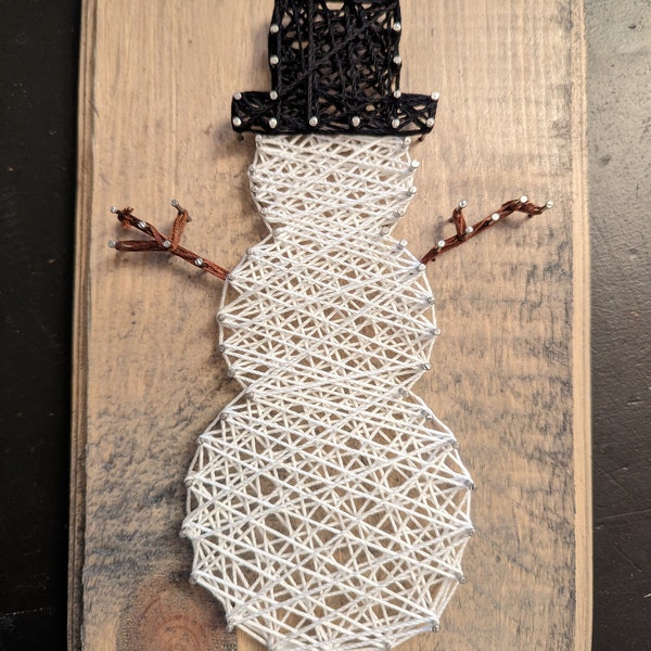 Snowman String Art - Etsy