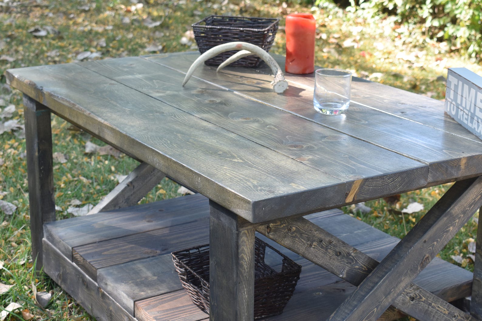Farmhouse Coffee Table/ Rustic Coffee Table/ Cabin Furniture/ Home ...