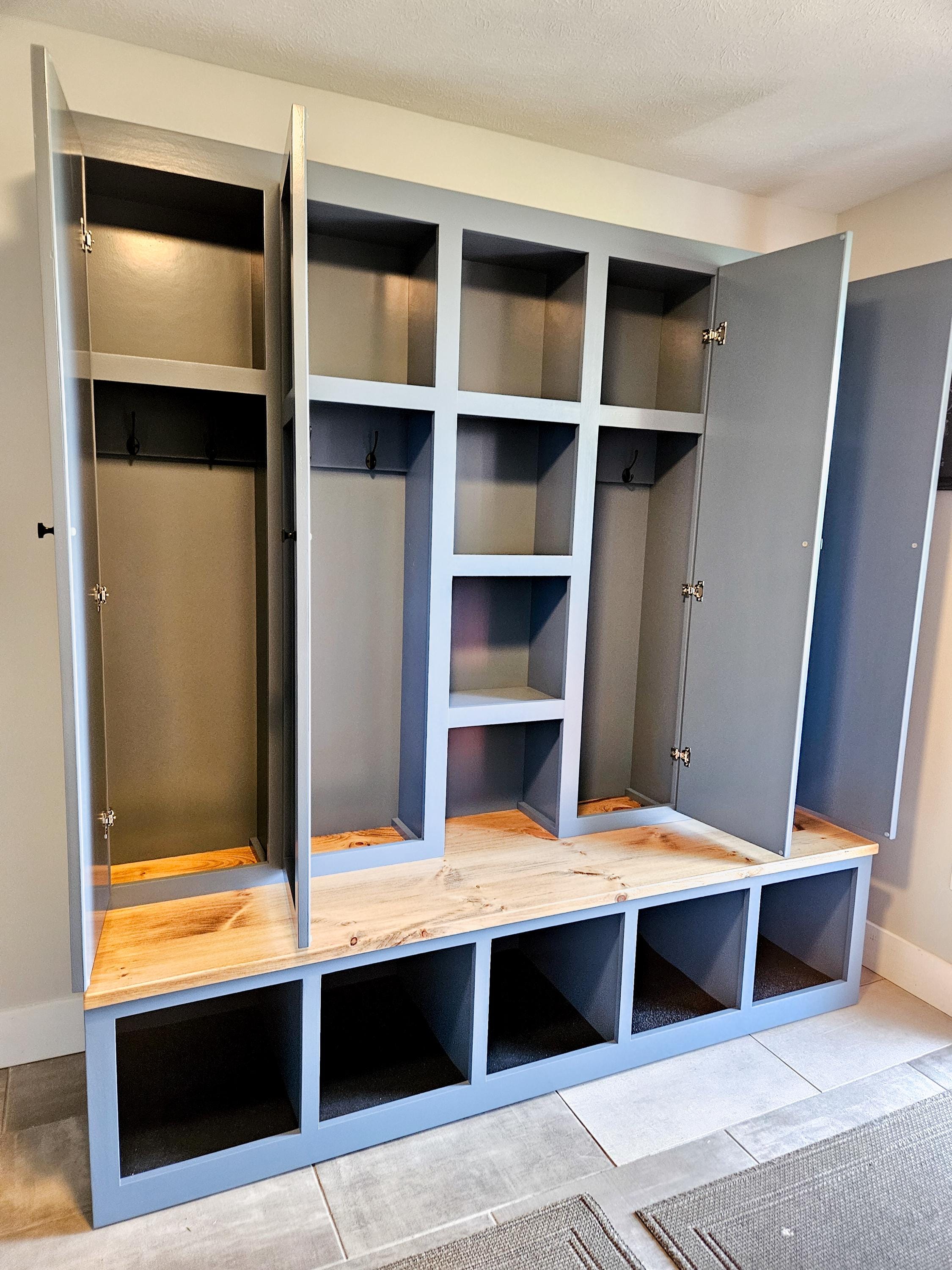 Custom Halltree / Entryway Bench / Storage Bench / Mudroom Locker ...