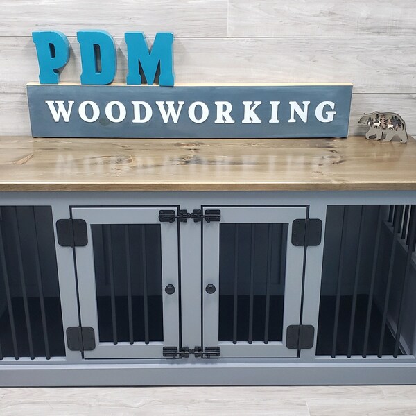 Triple Dog Crate - Etsy