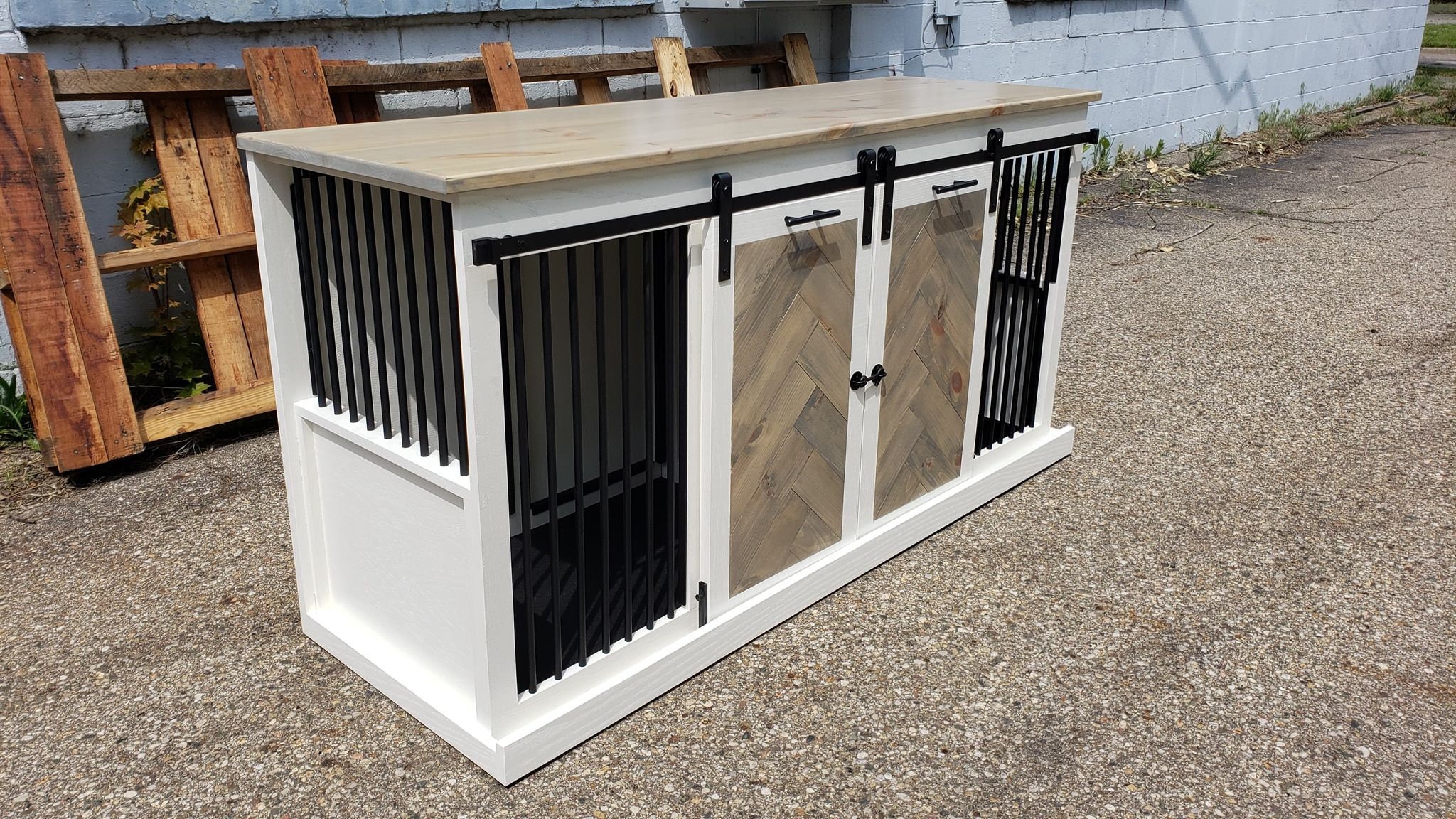 Sliding Barn Door Kennel / 1 in the U.S. / Dog Kennel / - Etsy