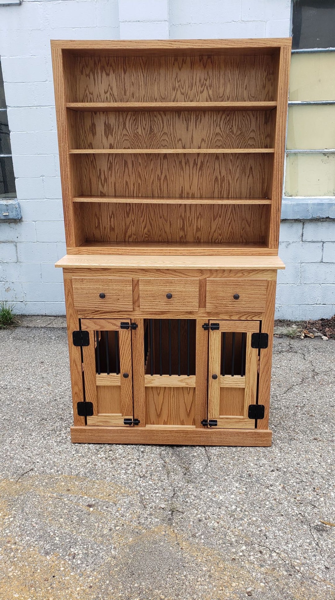 Custom Dog Kennel With Drawers / Shelving / Hutch / Storage / Dog Crate ...