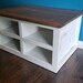 Entryway Bench 4 Cubbies / Custom Bench / Shoe Bench / Organizer Bench ...