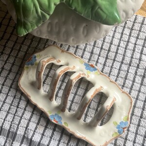 Floral Ceramic Toast Rack - Etsy