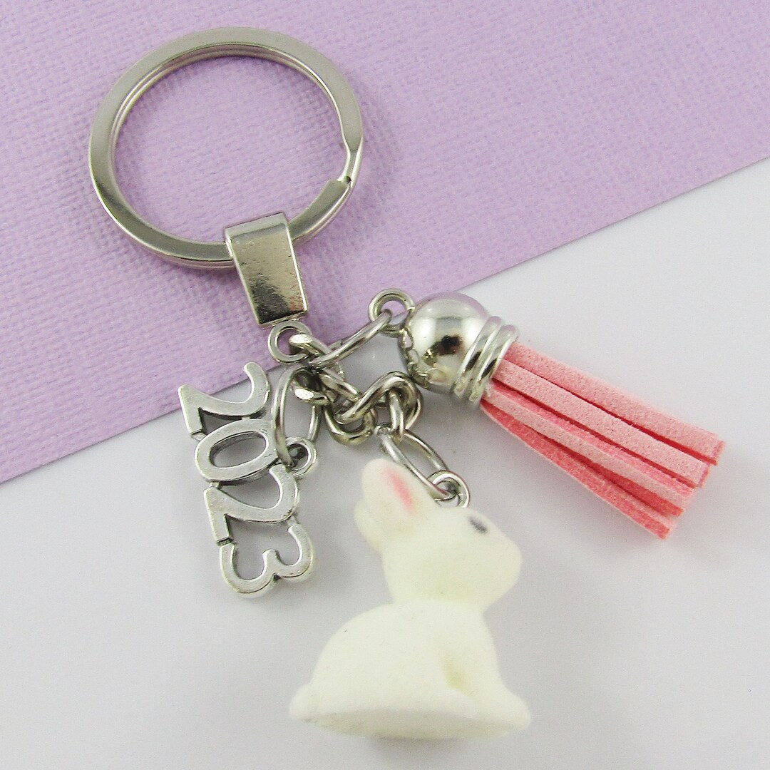 Chinese New Year 2023 Year of the Rabbit Keychain 95mm Select Tassel ...