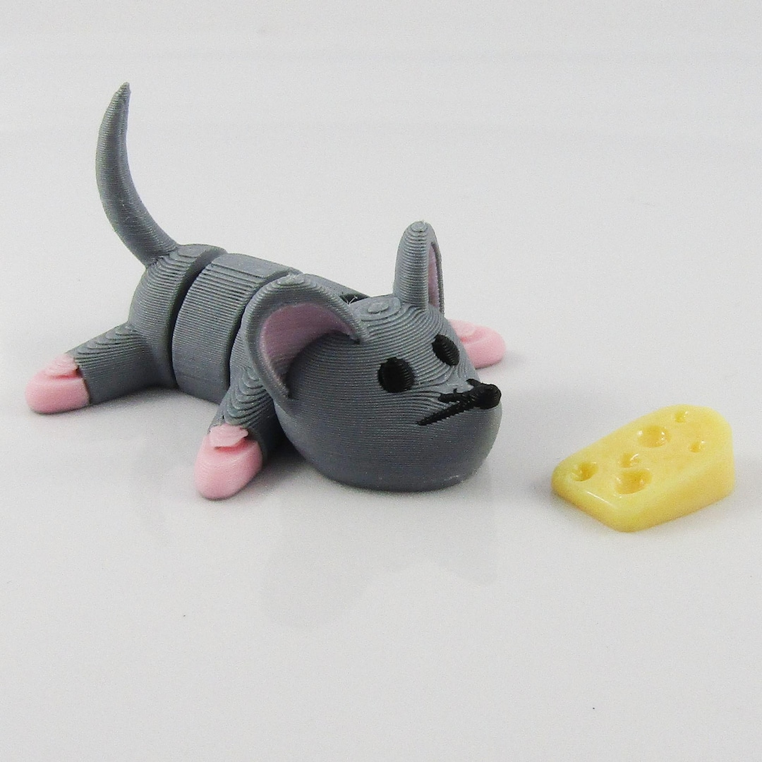 Articulating 3D Baby Mouse Fidget Toy Desk Decoration Gift - Etsy