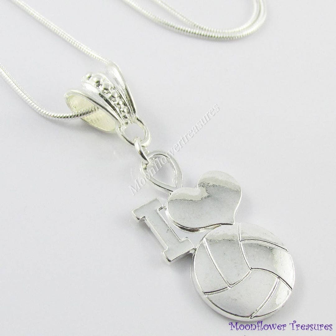 Netball I Love Netball Charm Pendant Necklace With a 56cm - Etsy
