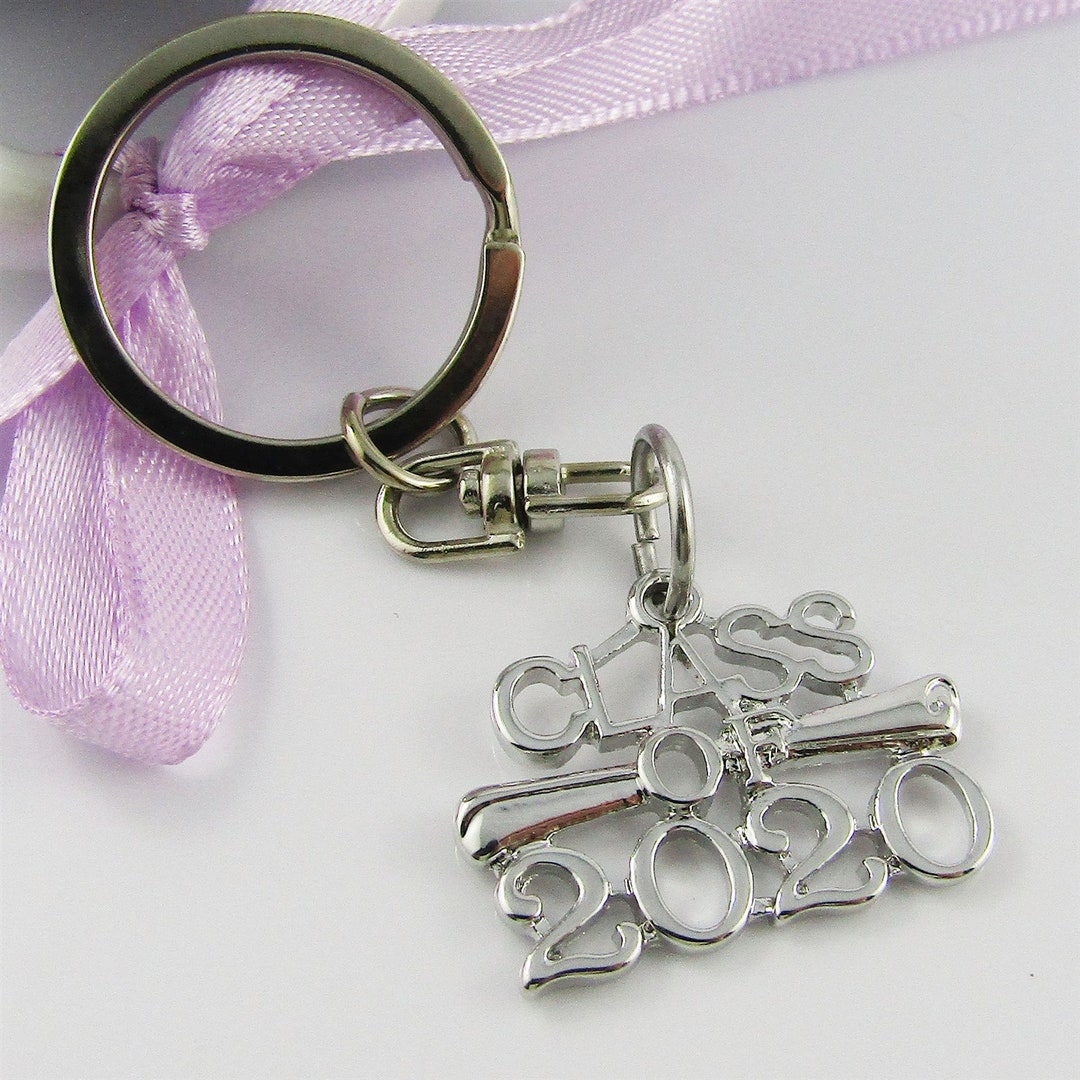 Class of 2020 Graduation Charm Keychain Bag Tag 69mm Student Keepsake ...