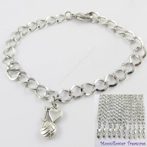 Set of 10 I Love Netball Charm Sport Bracelet Coach End of Season Team ...