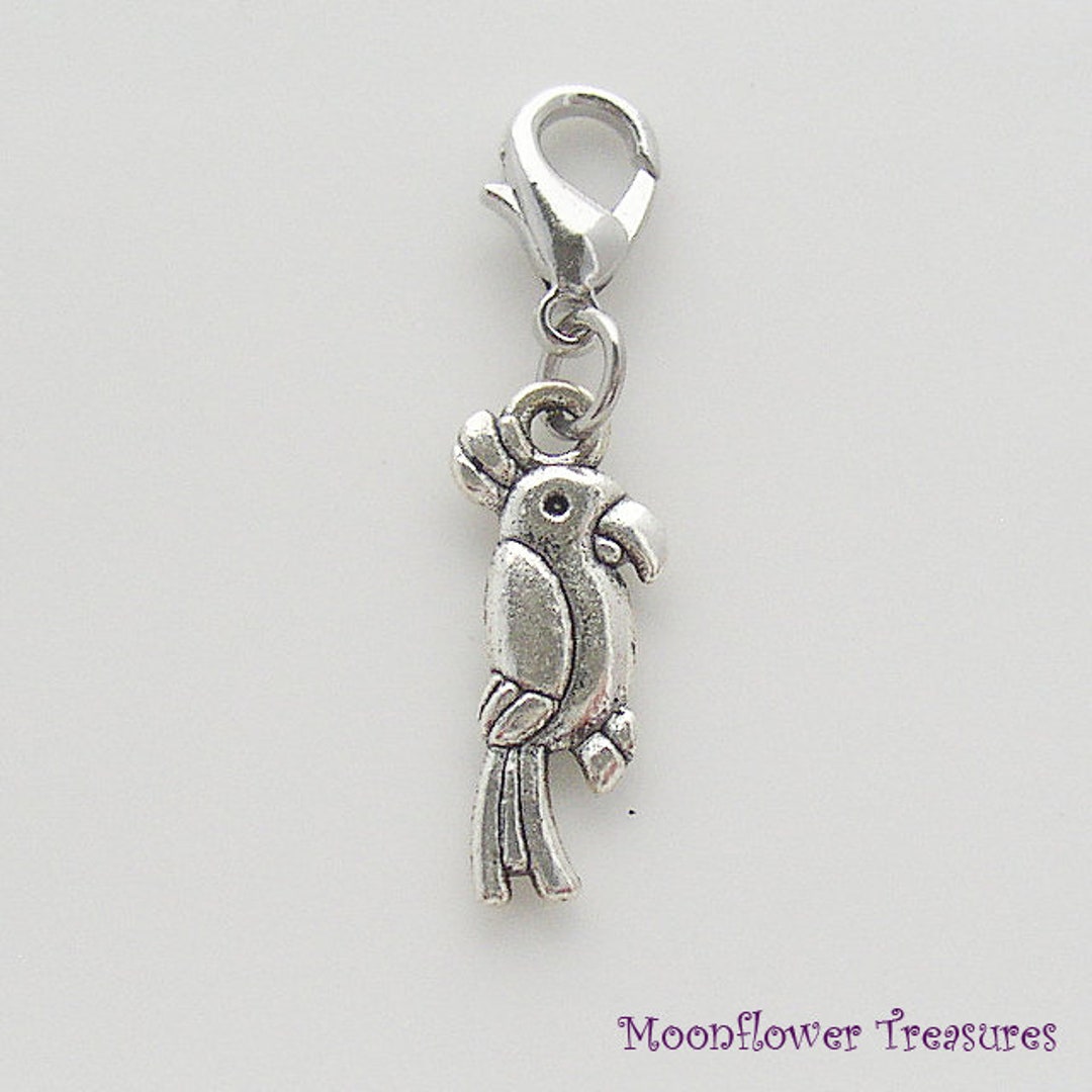 Australian Aussie Animal Parrot Cockatoo Charm Fit Clip on Charm ...