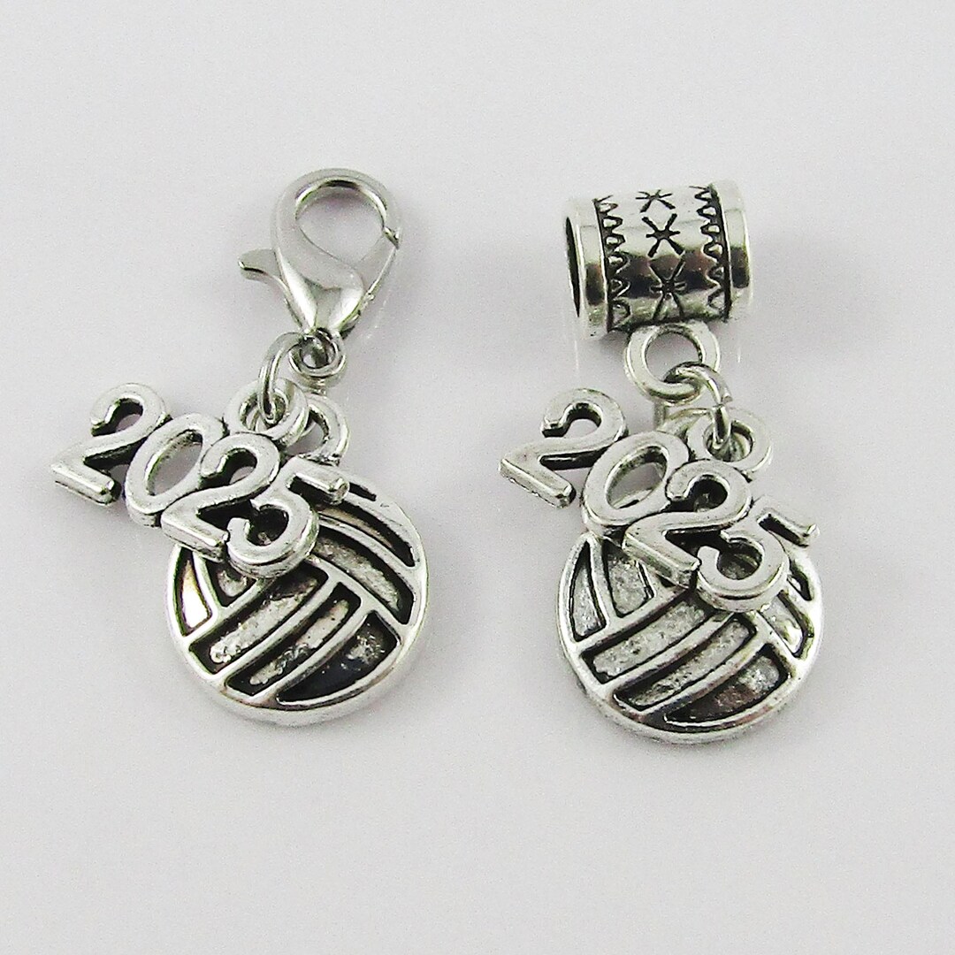 2025 Netball Charm Team Sports Coach Gift Select European Bail or Clip ...