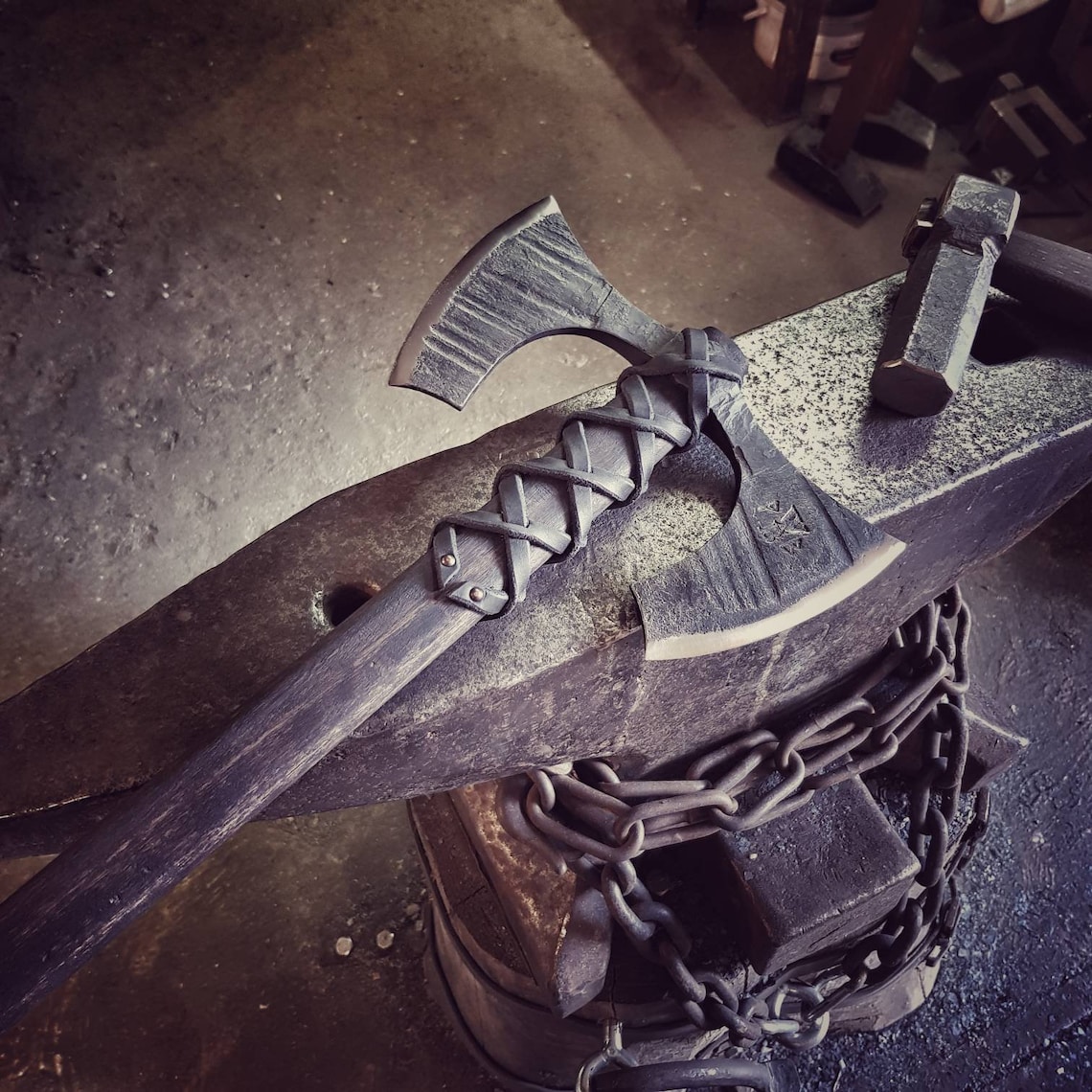Hand-forged double bladed axe | Etsy