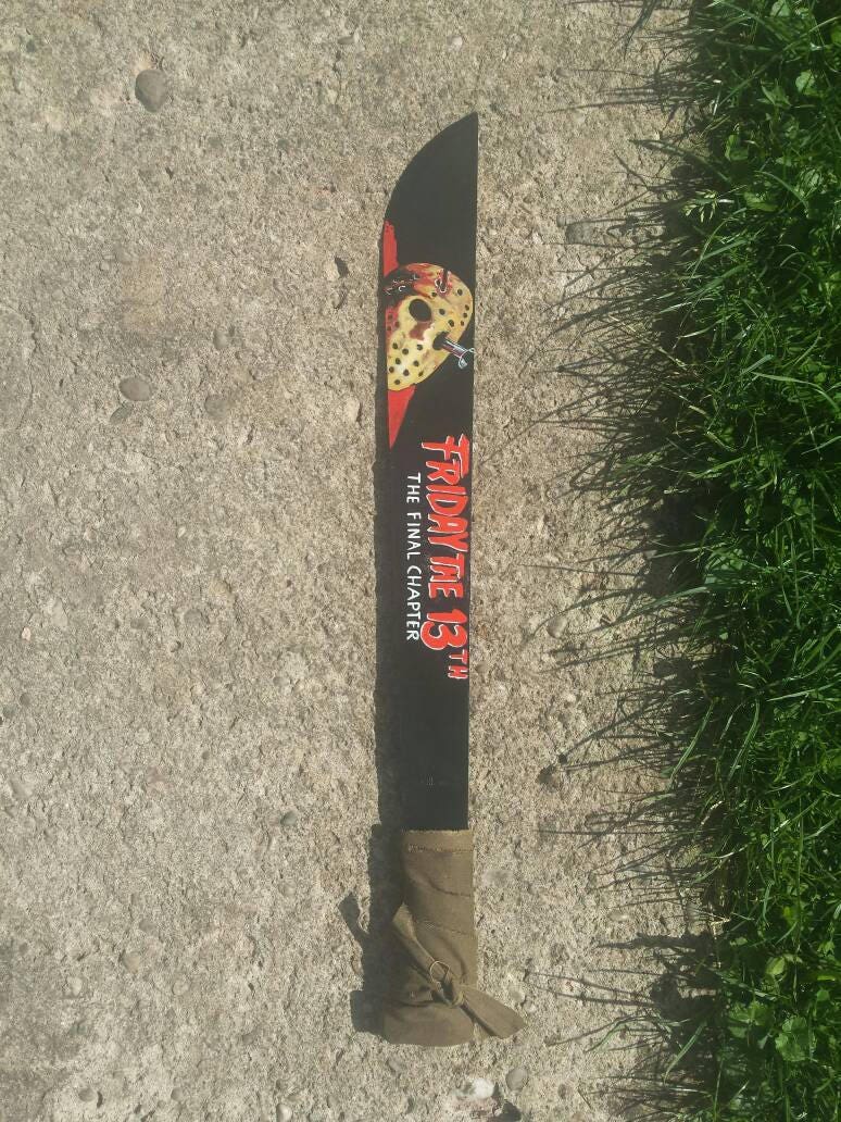 Machete Jason Voorhees hand-painted | Etsy