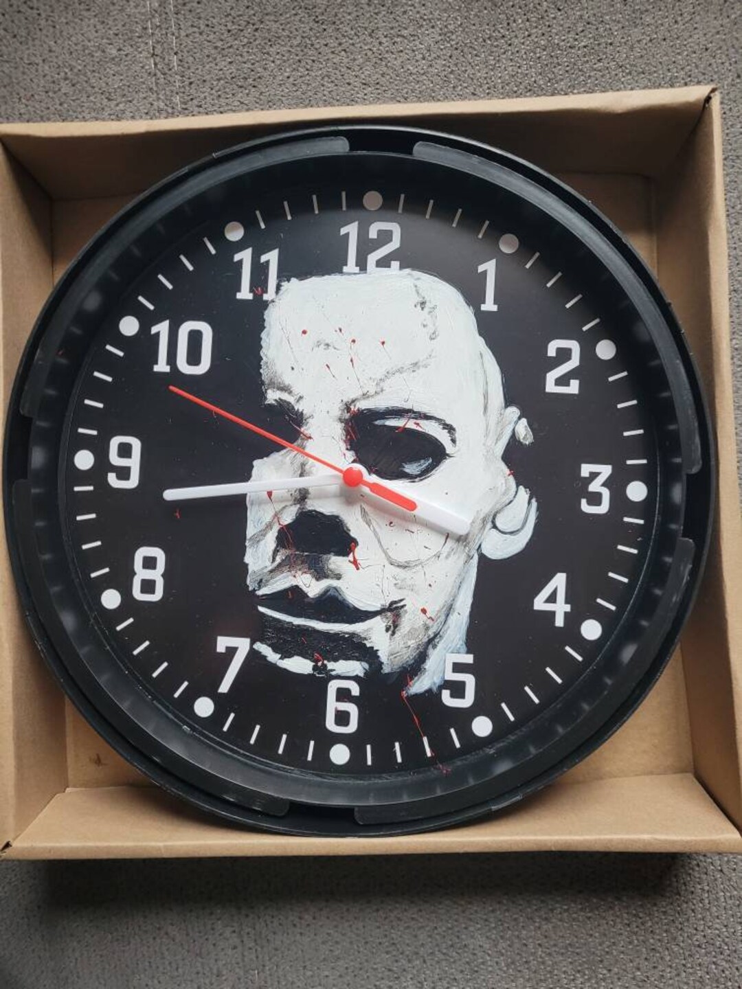Hand-painted Clock With Michael Myers Motiv - Etsy