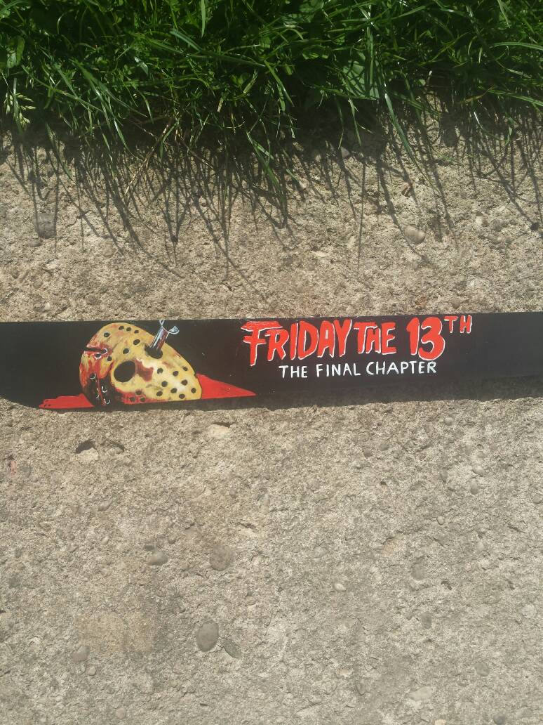 Machete Jason Voorhees hand-painted | Etsy
