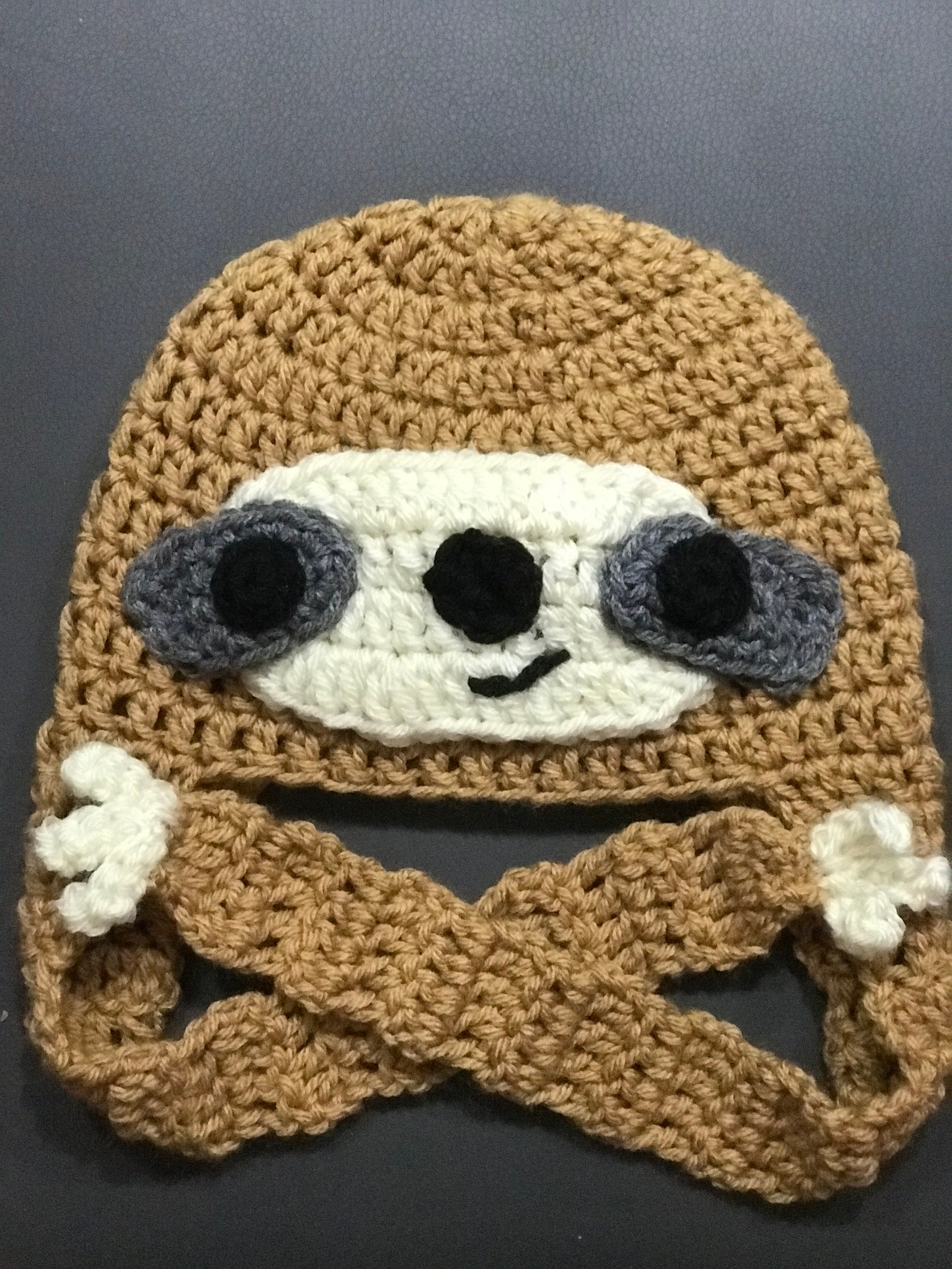 Crochet Sloth Hat | Etsy