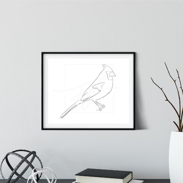 Bird Line Drawing - Etsy