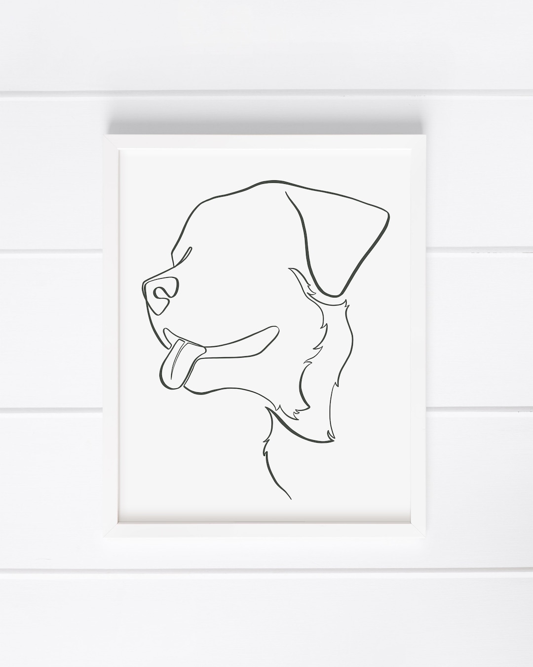 Rottweiler Dog One Line Drawing Minimlaist Digital Download - Etsy