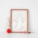 Angel Minimalist One Line Drawing, Digital Download - Etsy